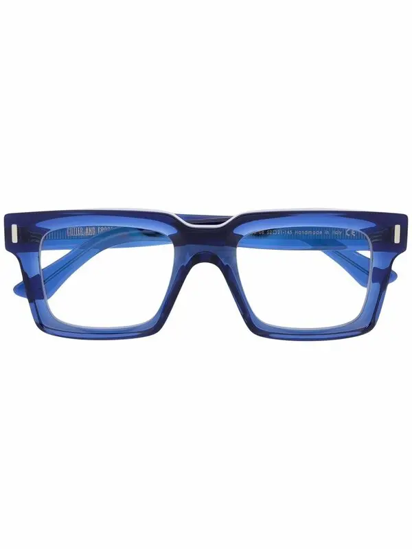 CUTLER & GROSS Square-frame Optical Glasses - Blue