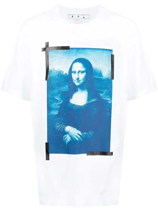 Off-White Monalisa-print Cotton T-shirt - White