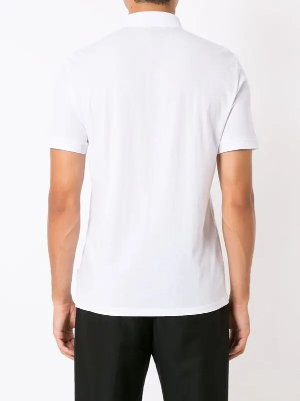 Armani Exchange Logo-print Polo Shirt - White