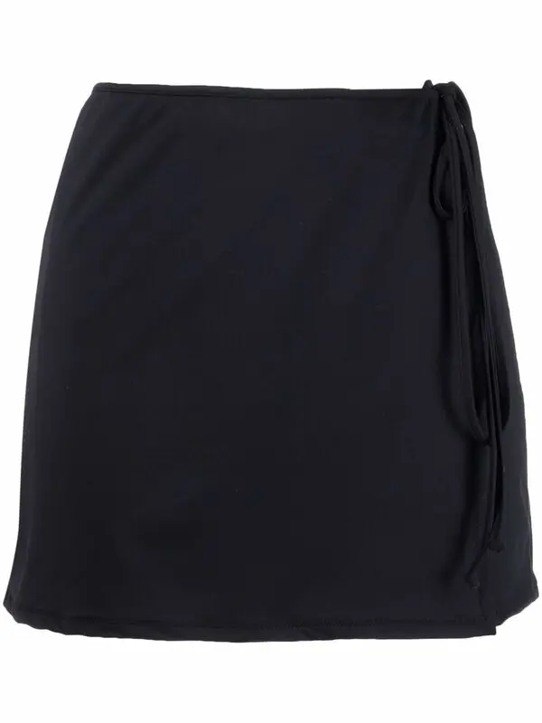 REINA OLGA Side-tie Mini Skirt