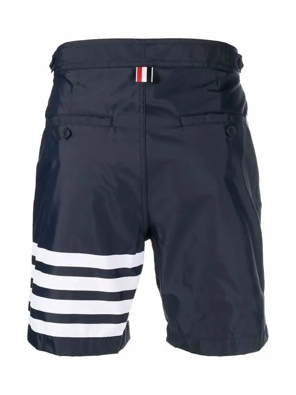 Thom Browne Swim Tech 4-bar Board Shorts - Blue