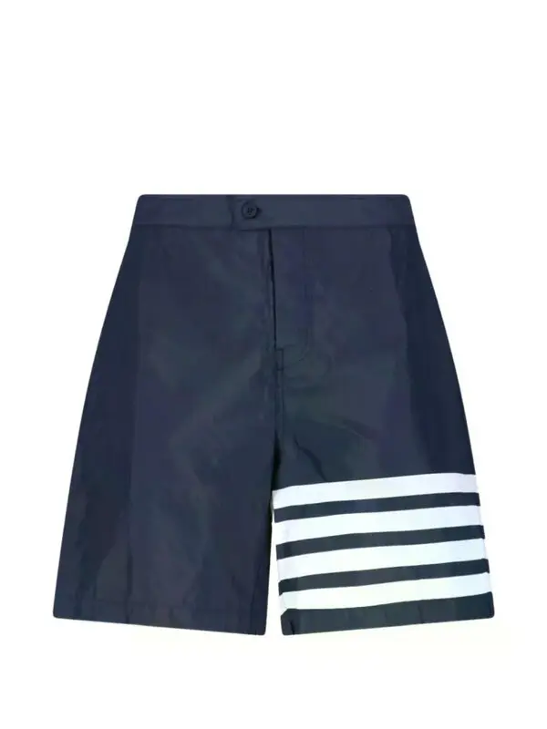 Thom Browne Swim Tech 4-bar Board Shorts