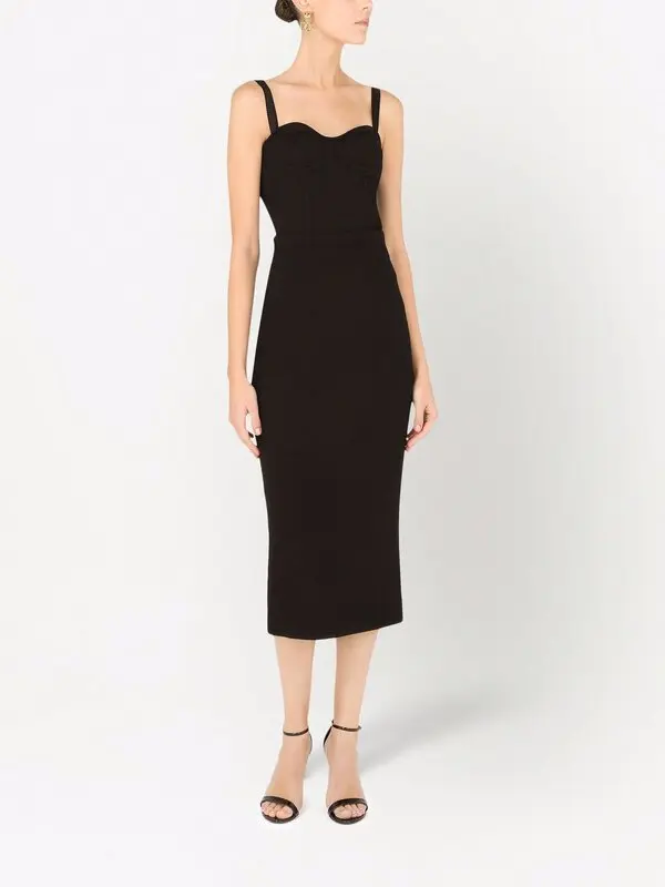 Dolce & Gabbana Wool Pencil Skirt - Black