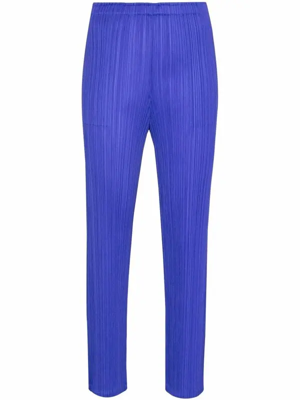 Issey Miyake Monthly Colors January Plissé Trousers - Blue