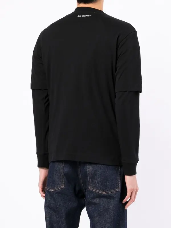 Off-White Monalisa Print Long-sleeve T-shirt - Black