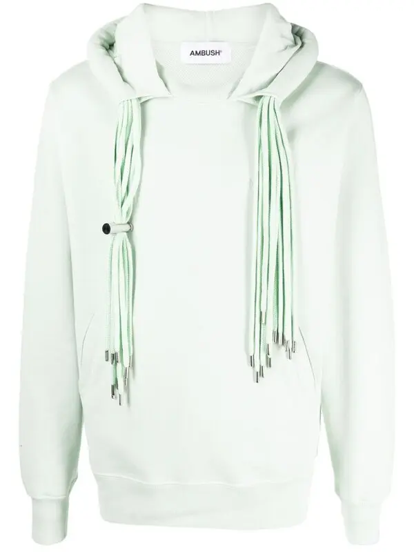 AMBUSH Multicord Logo-print Hoodie - Green