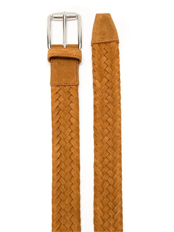 TOD'S Interwoven Leather Belt - Brown