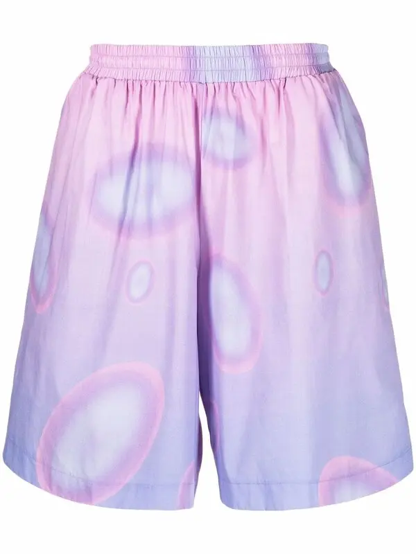 BONSAI Circle-print Gradient Shorts