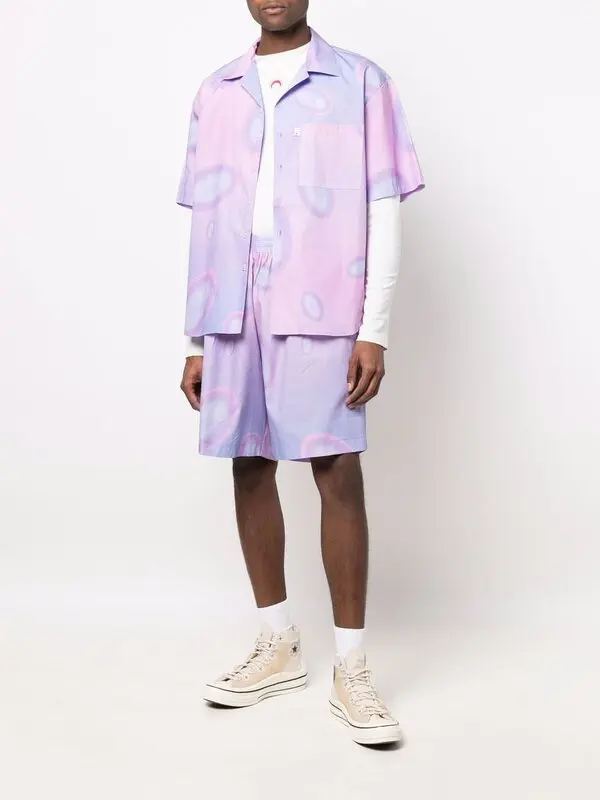 BONSAI Circle-print Gradient Shorts