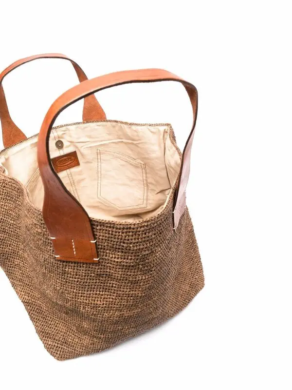 IBELIV Tokio Datea Woven Tote Bag - Brown