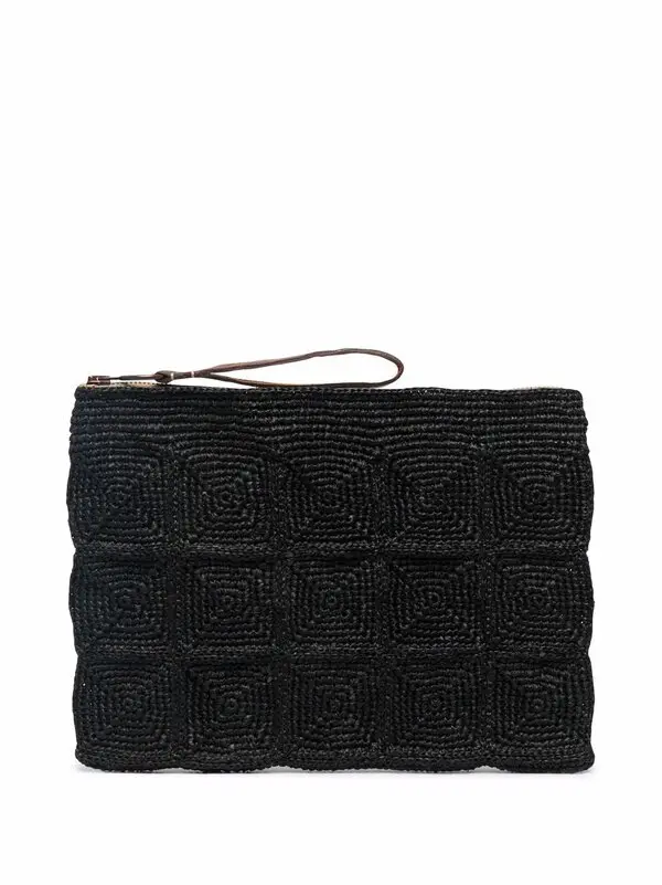 IBELIV Tanala Woven Clutch - Black