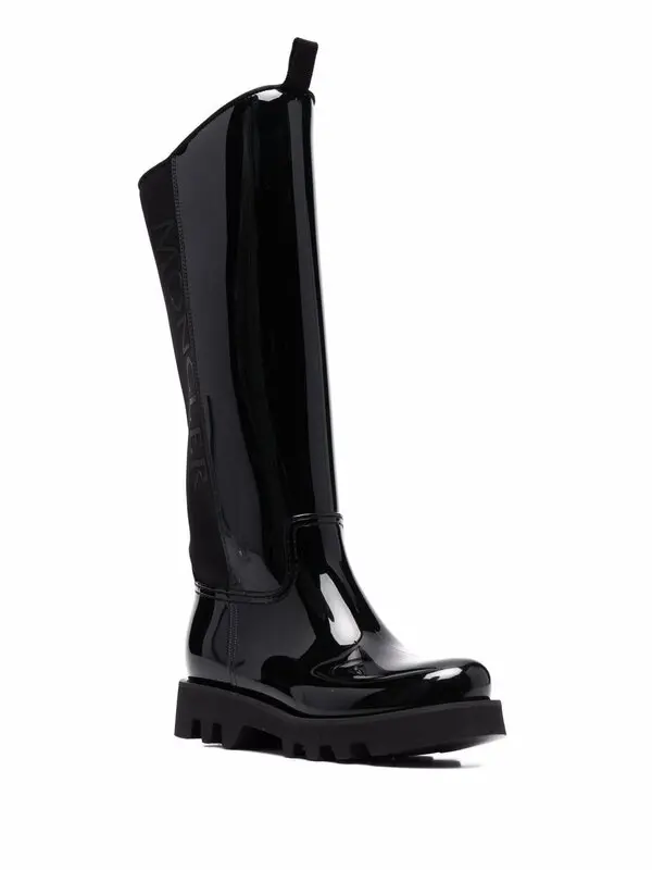 Moncler Debossed-logo Below-knee Boots