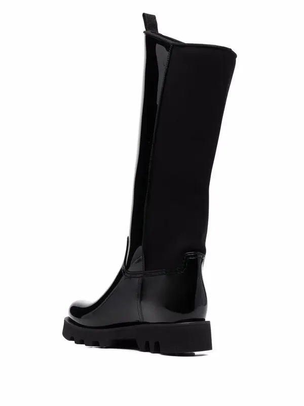 Moncler Debossed-logo Below-knee Boots