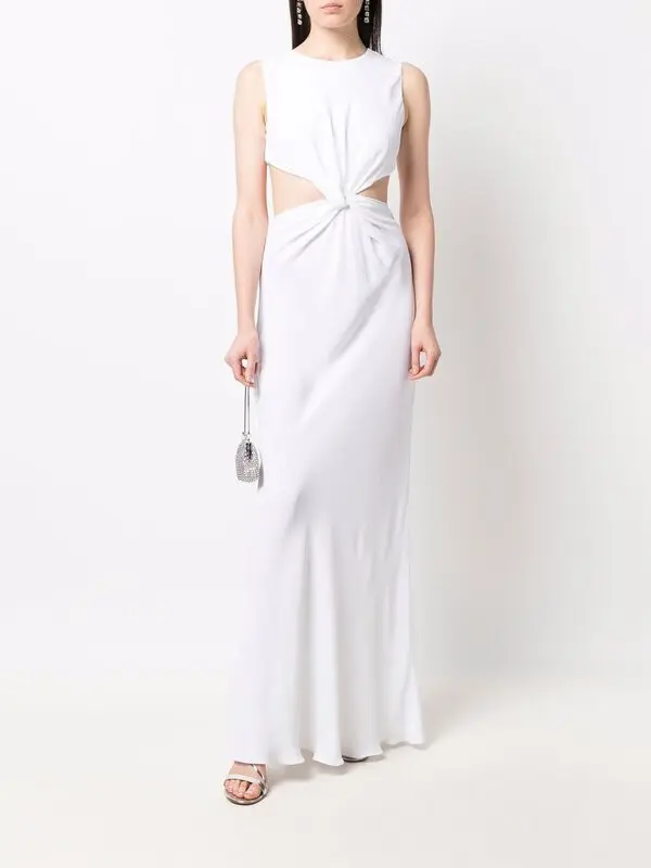 Alberta Ferretti Cut-out Long Dress