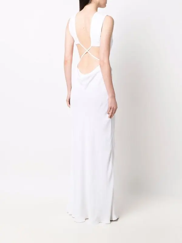 Alberta Ferretti Cut-out Long Dress