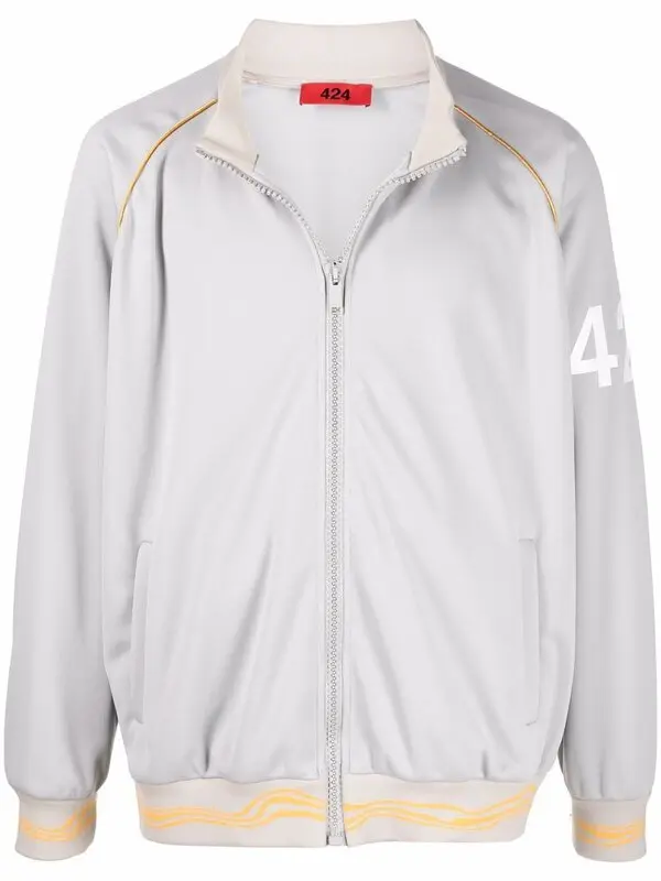 424 Zipped Track Jacket - Neutrals