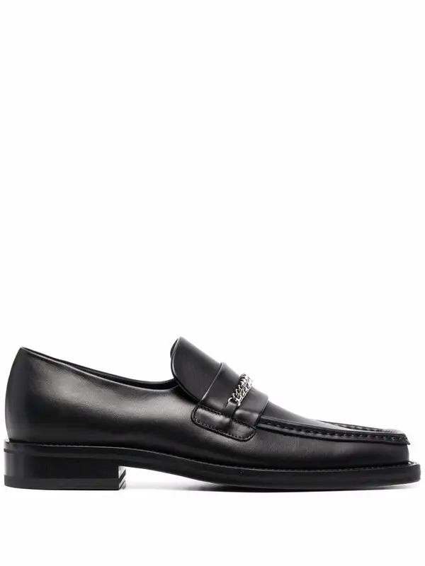 Martine Rose Leather Loafers - Black