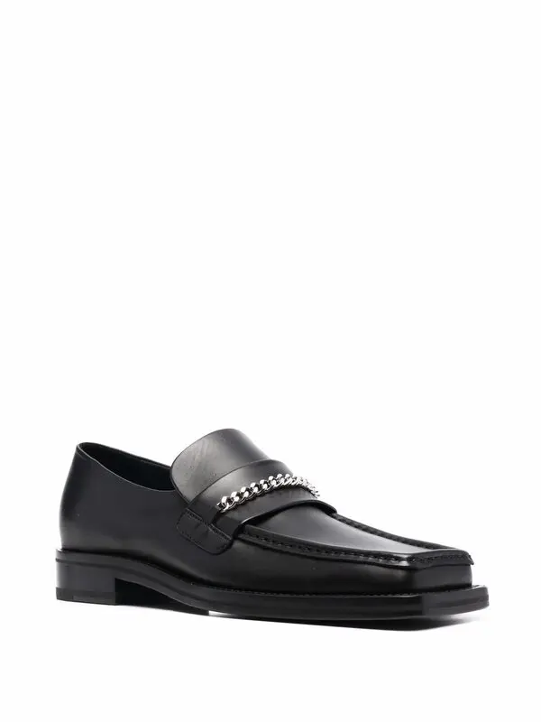 Martine Rose Leather Loafers - Black