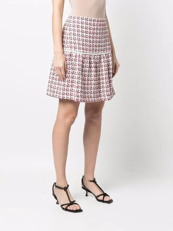 FERRAGAMO Textured A-line Mini Skirt