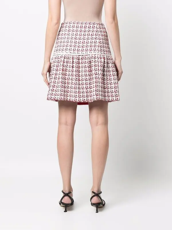 FERRAGAMO Textured A-line Mini Skirt