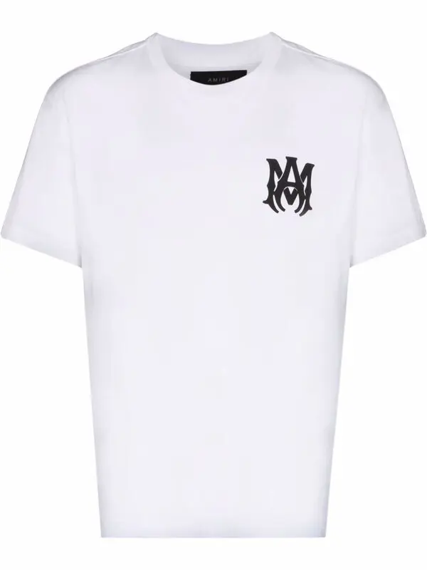 Amiri Logo-Print T-Shirt - White | Editorialist