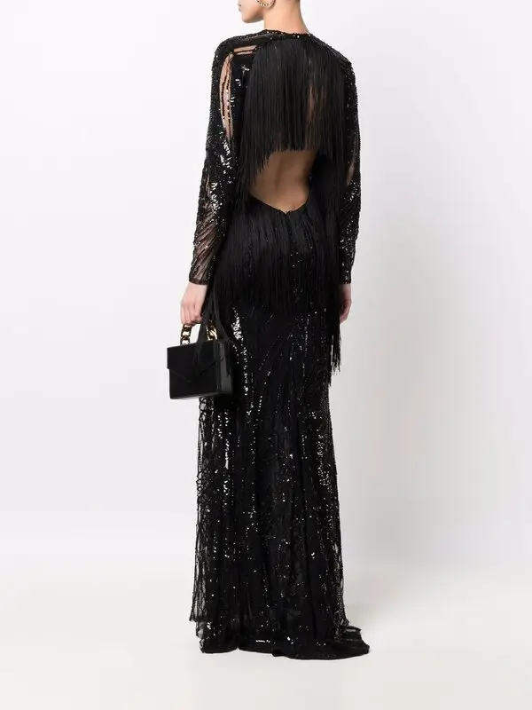 Elie Saab Long Bead-embellished Gown