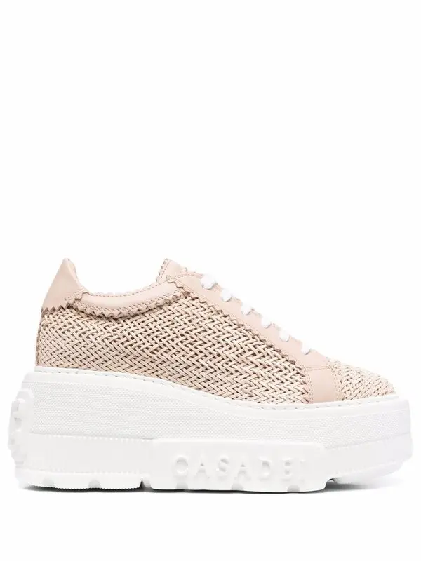 Casadei Interwoven-detail Chunky Sneakers - Pink