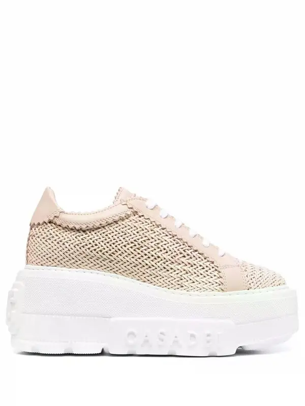 Casadei Interwoven-detail Chunky Sneakers - Pink