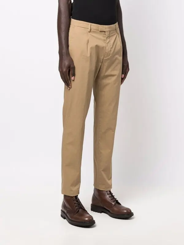 BRIGLIA 1949 Inverted Pleat Straight-leg Trousers - Neutrals