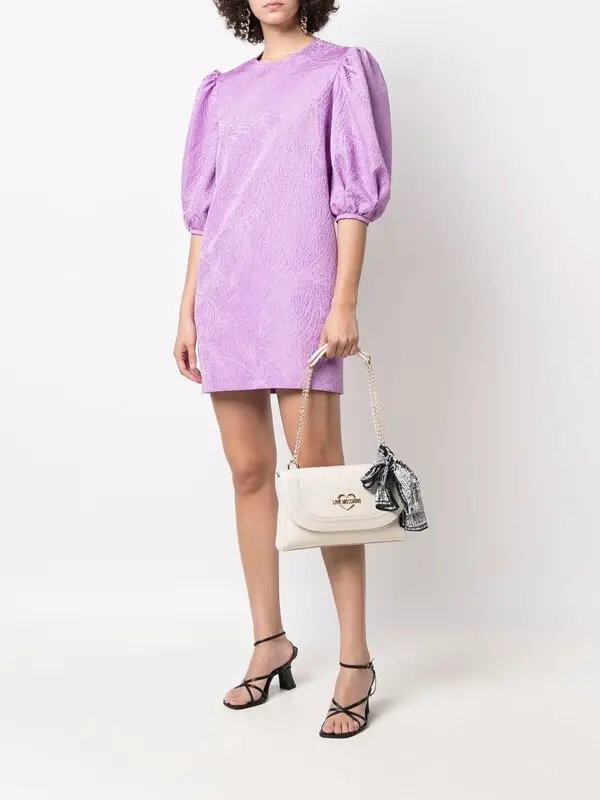 Moschino Crocodile-effect Faux-leather Shoulder Bag