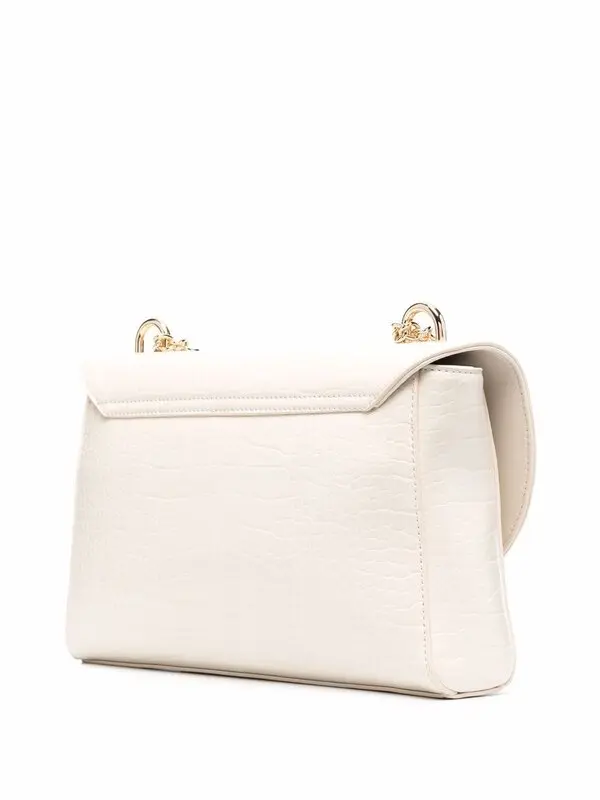 Moschino Crocodile-effect Faux-leather Shoulder Bag