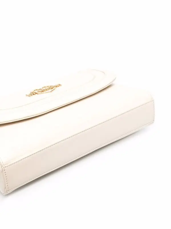 Moschino Crocodile-effect Faux-leather Shoulder Bag