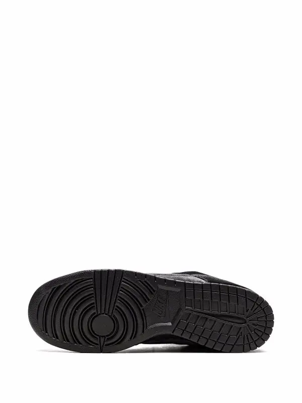 Nike X Dover Street Market Dunk Low Triple Velvet Sneakers - Black