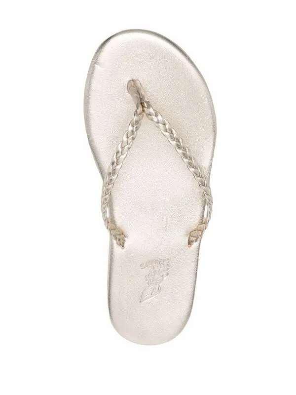 ANCIENT GREEK SANDALS Plage Braided-strap Flip-flops - Yellow