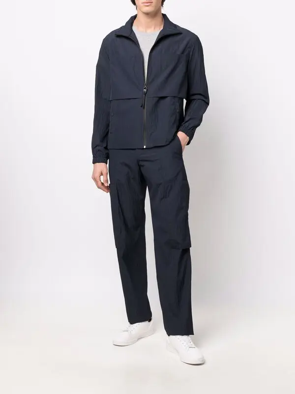 FERRAGAMO Multi-pocket Seersucker Trousers