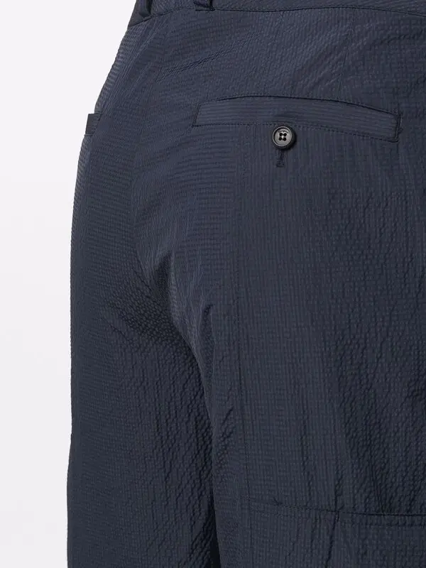 FERRAGAMO Multi-pocket Seersucker Trousers