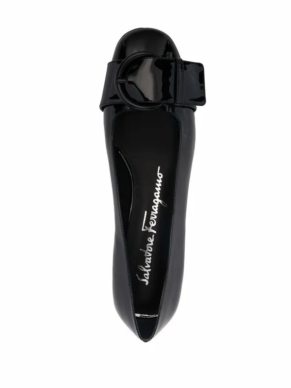 FERRAGAMO Buckle-detail Pumps - Black