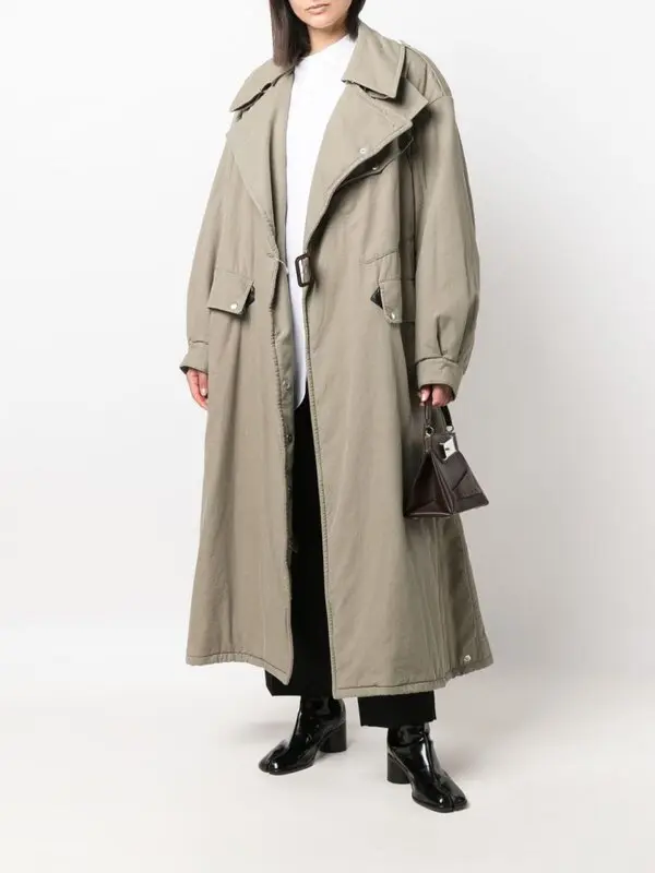 MAISON MARGIELA Deconstructed Trench Coat - Green