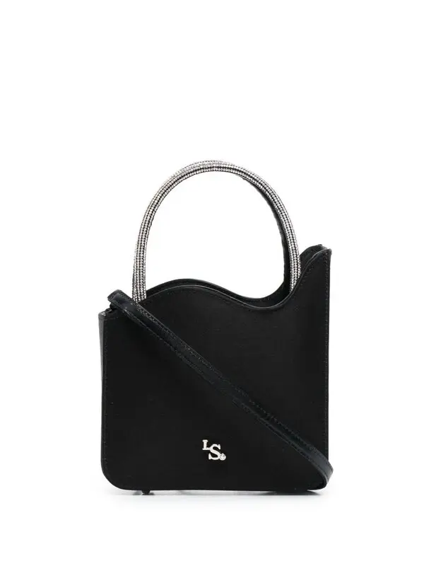 LE SILLA Micro Ivy Crystal-embellished Tote - Black