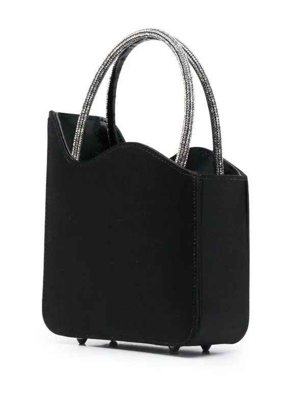 LE SILLA Micro Ivy Crystal-embellished Tote - Black