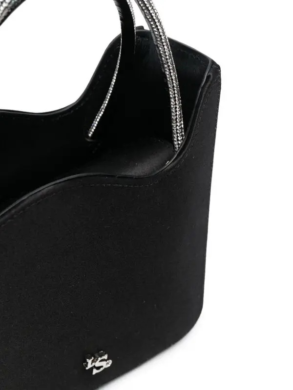 LE SILLA Micro Ivy Crystal-embellished Tote - Black