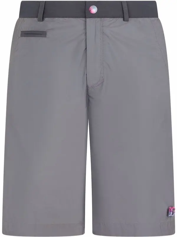 Dolce & Gabbana Two-tone Long Swim Shorts - Grey