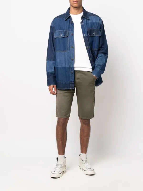 DIESEL® Drawstring Denim Shorts - Green