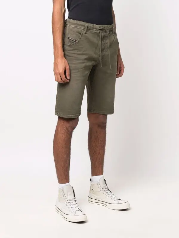 DIESEL® Drawstring Denim Shorts - Green