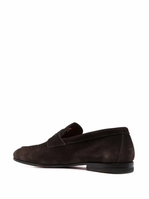 Santoni Door Suede Loafers