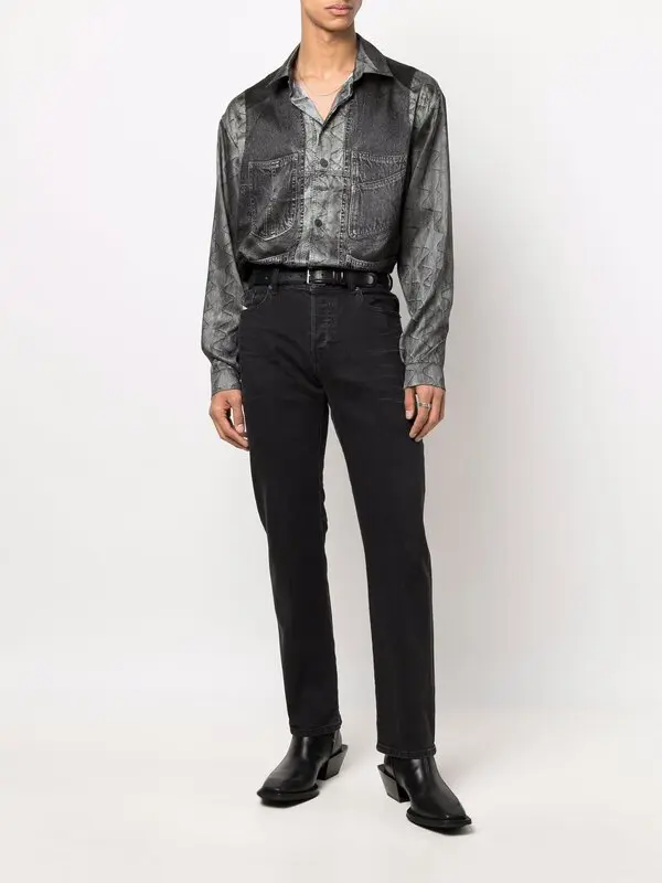 DIESEL® Gilliam Long-sleeve Satin Shirt