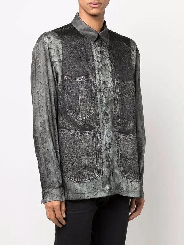 DIESEL® Gilliam Long-sleeve Satin Shirt