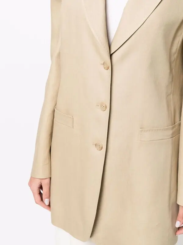 Alberta Ferretti Longline Single-breasted Blazer