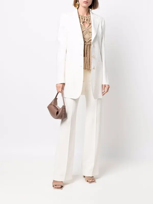 Alberta Ferretti Longline Single-breasted Blazer