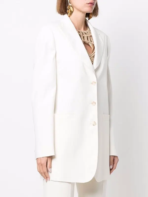 Alberta Ferretti Longline Single-breasted Blazer
